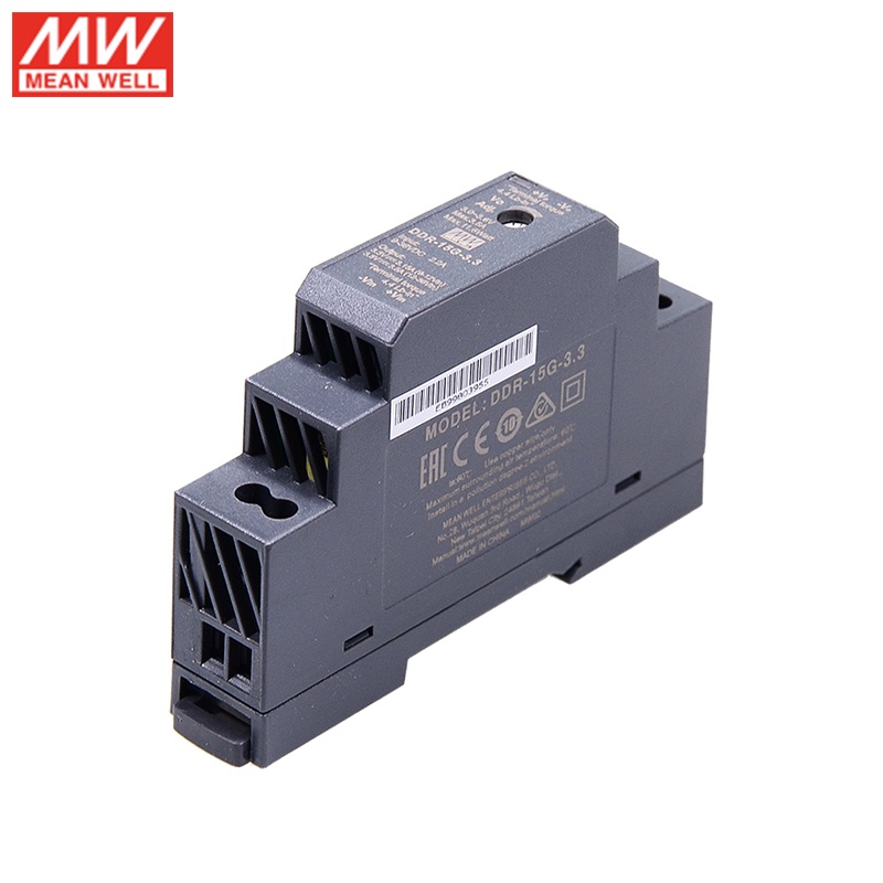 MEAN WELL DIN Rail DC-DC Converter DDR-15G Input 9-36VDC (12V/24Vdc) to ...