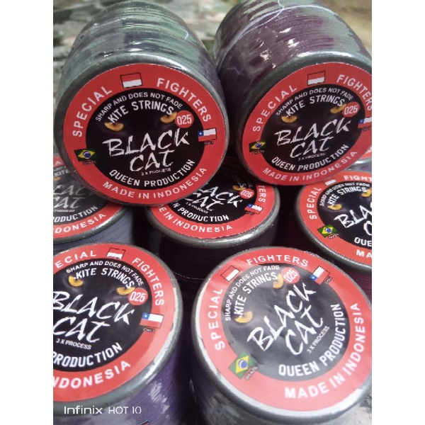 2000yard BLACK CAT Glass Kites String Tournament Full Treatment ...