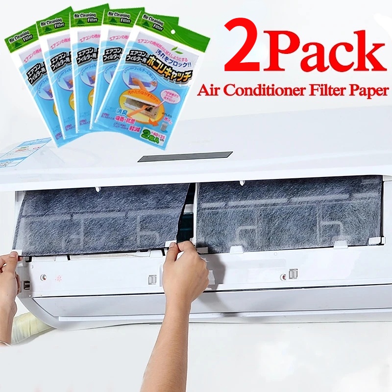 2Pcs Air Conditioner Filter Papers/Anti-dust Net Air Purifier Dust ...