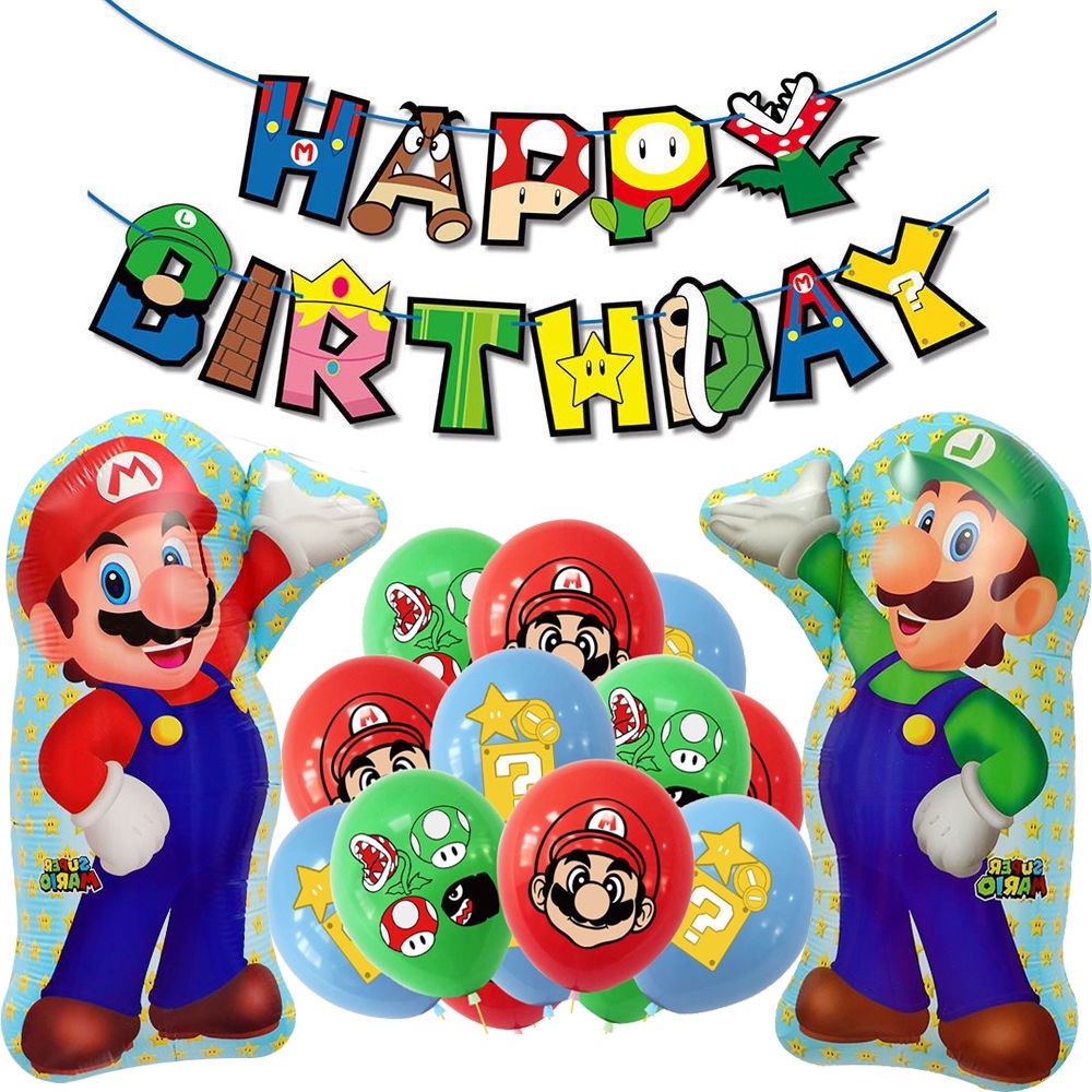 Switch Mario Mario Mario Super Mario Balloon Children's Birthday Party ...