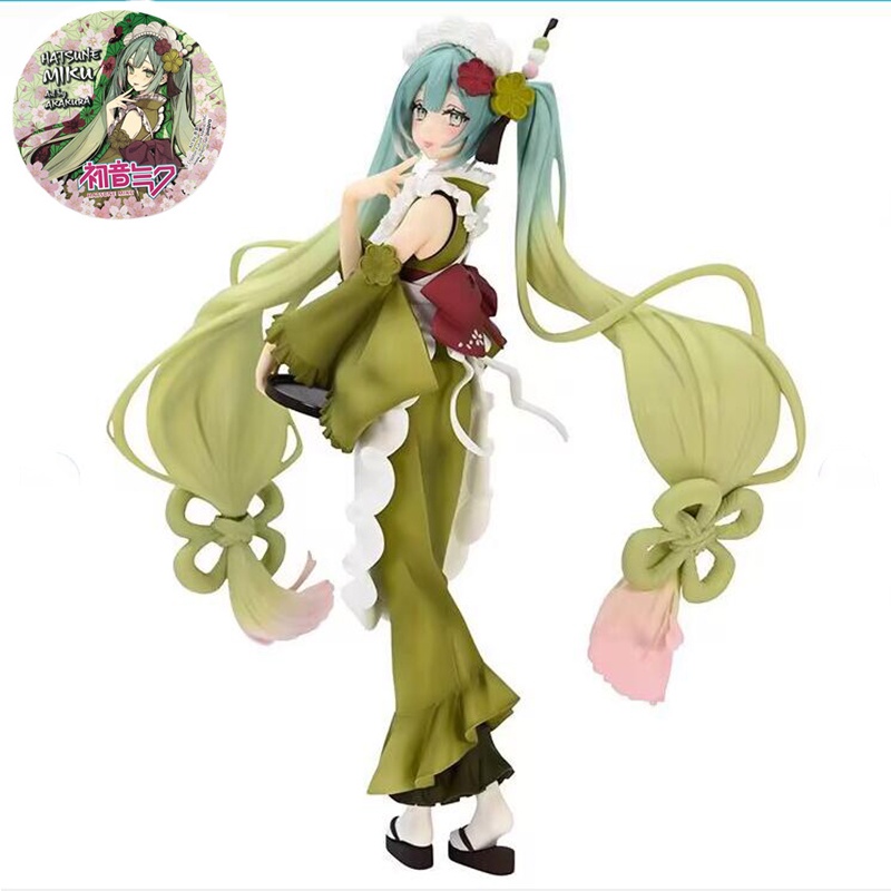 NEW Creative VOCALOID Hatsune Miku Matcha Parfait Heterochromatic Ver ...