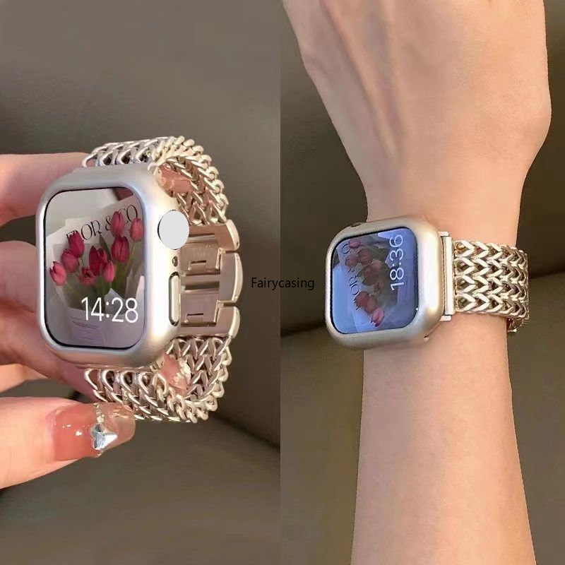 Starlight Color Metal Strap for Apple Watch Ultra 49mm 8 7 45mm 41mm ...