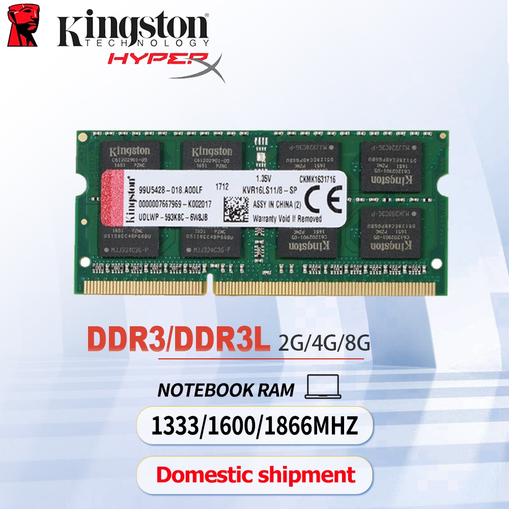 (Bulacan Ship)kingston 4GB 8GB Laptop RAM DDR3 DDR3L 1333 1600MHZ SODIMM PC3-12800 memory for ...