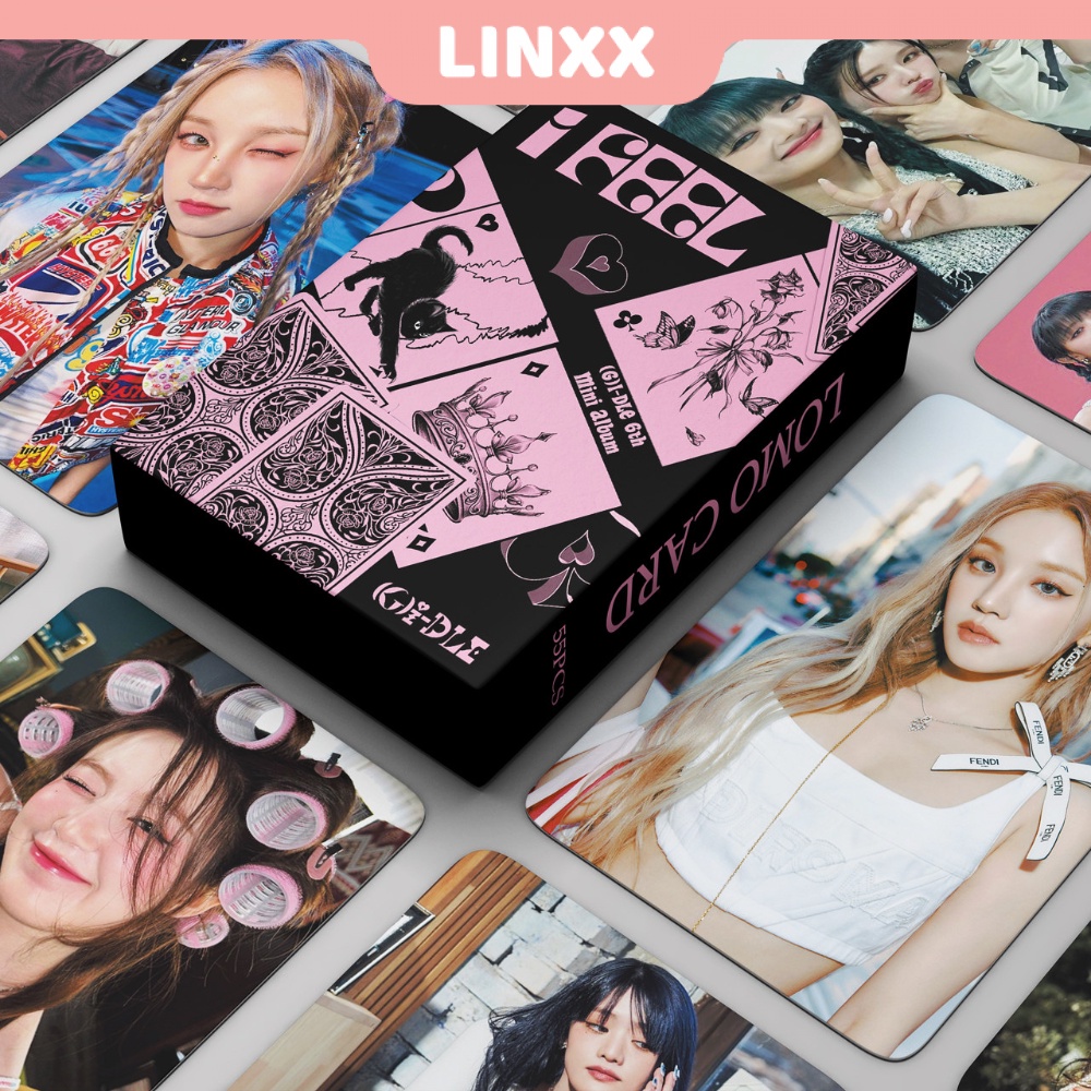 LINXX 55 Pcs (G)I-DLE I FEEL Album Lomo Card Kpop Photocards Postcards ...