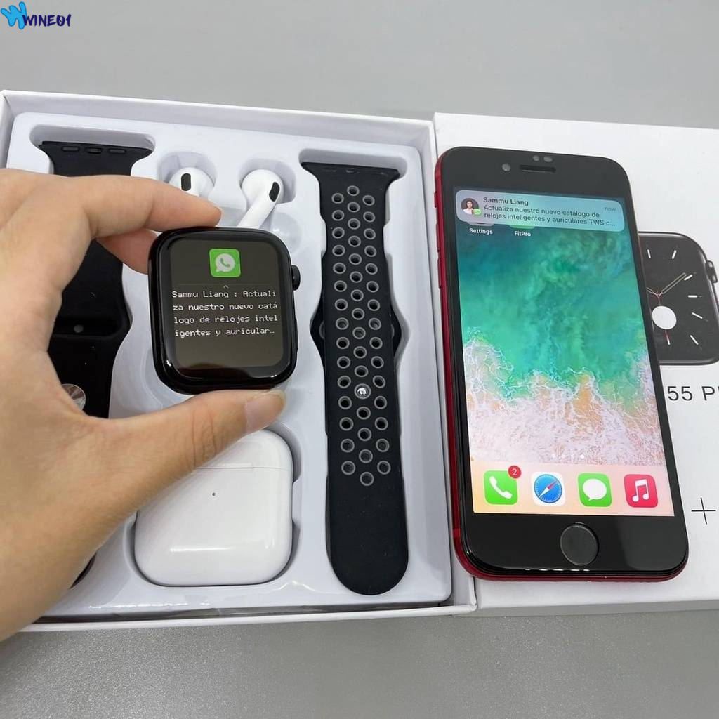 2023 T55 Pro Max Smart Watch Tws Ear Phone Two In A 1.71 Inch ...