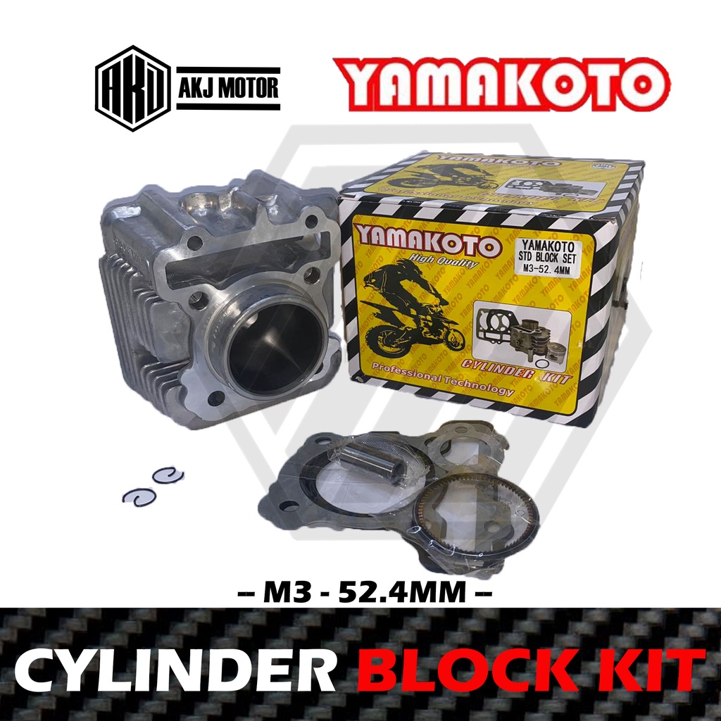 CYLINDER BLOCK KIT SET For MIO SOUL125 / MIO i125 / M3 ( 52.4 MM STD ...