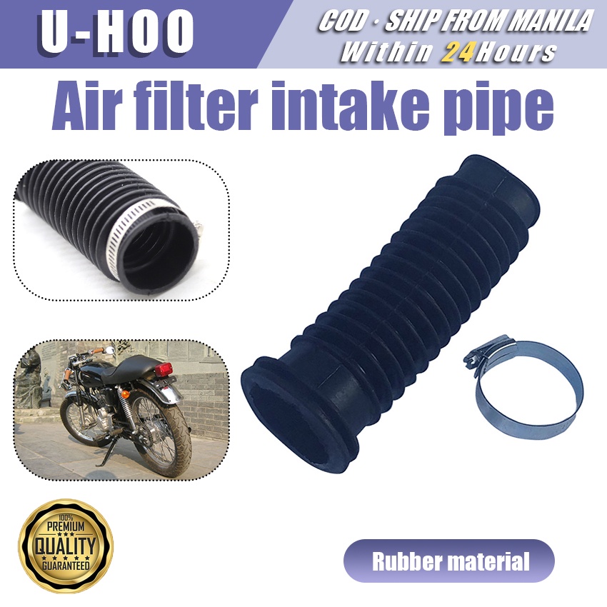 16.5cm Length GY6 Air Intake Hose Rubber Pipe for Scooter Quad Pit Dirt ...