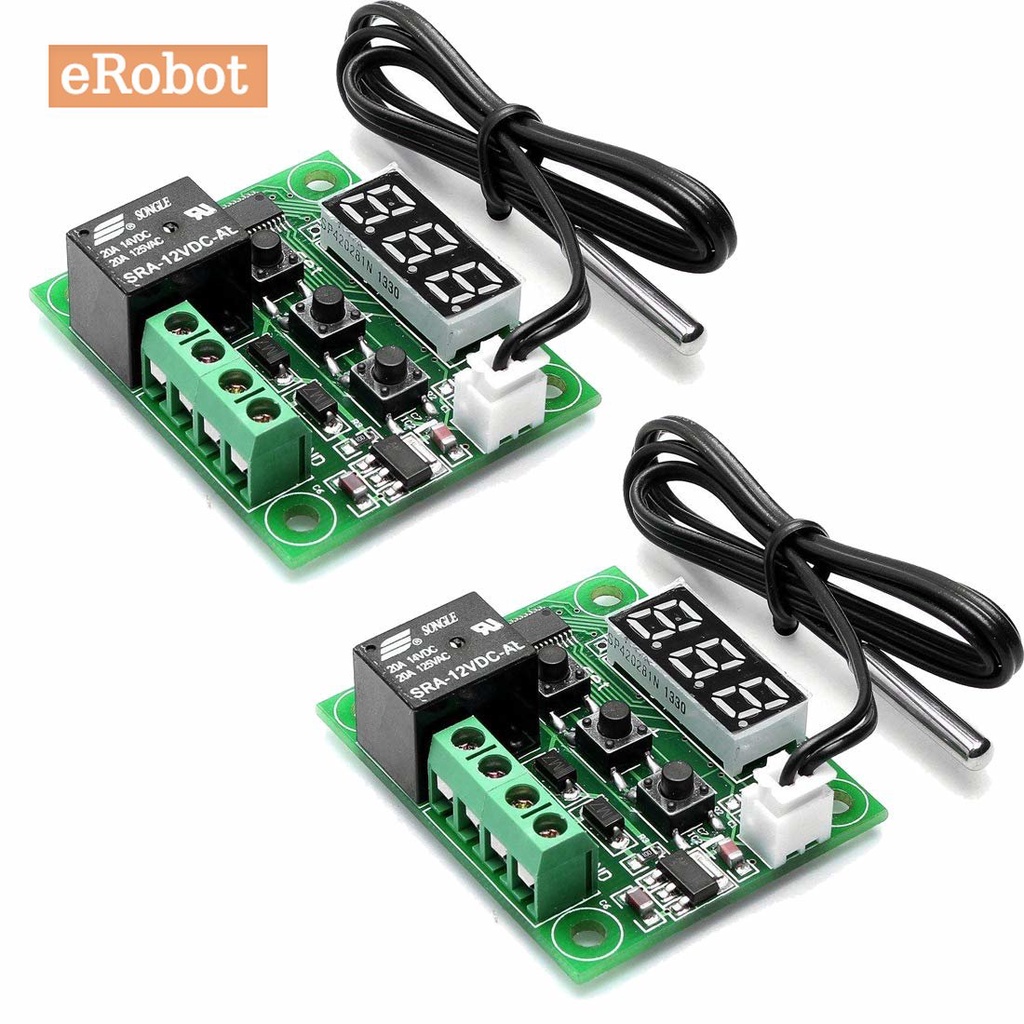 W1209 Digital Temperature Controller Thermostat DC 12V Heat Cool Temp ...