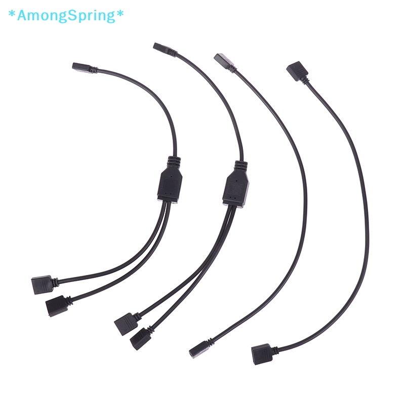 AmongSpring> 5V 3 Pin 12V 4pin ARGB Splitter Connector Extension Cable ...