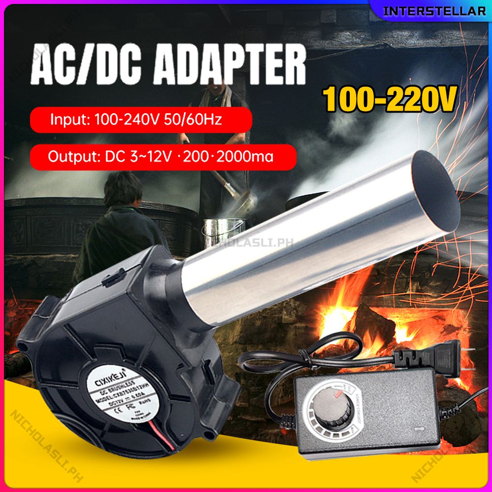 Blower fan DC 12V Outdoor portable blower cooking blowe Machine Blower ...