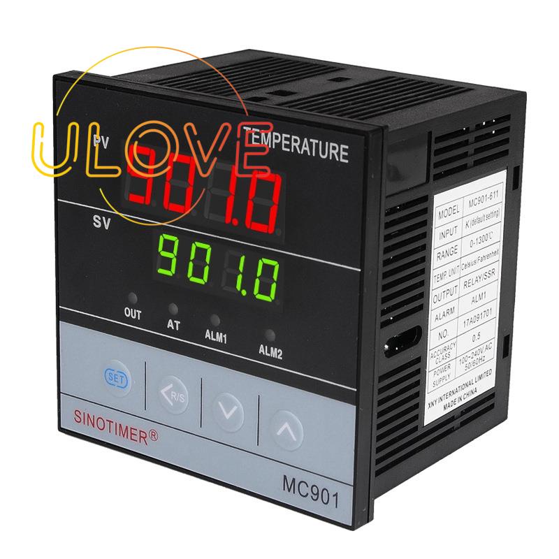 SINOTIMER MC901 Digital Waterproof PID Temperature Controller K Type ...
