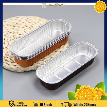 10Pcs Aluminum Foil Baking Cake Box Cake Baking Container BBQ Drip Tray ...