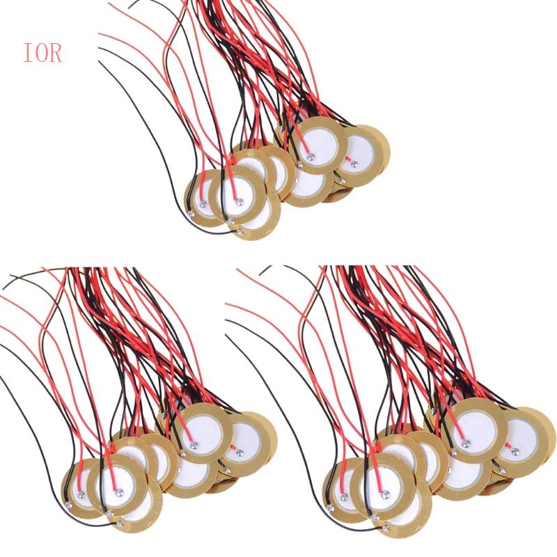 IOR 15Pcs Contact Microphone Triggers Transducer Prewired Piezo Disc ...