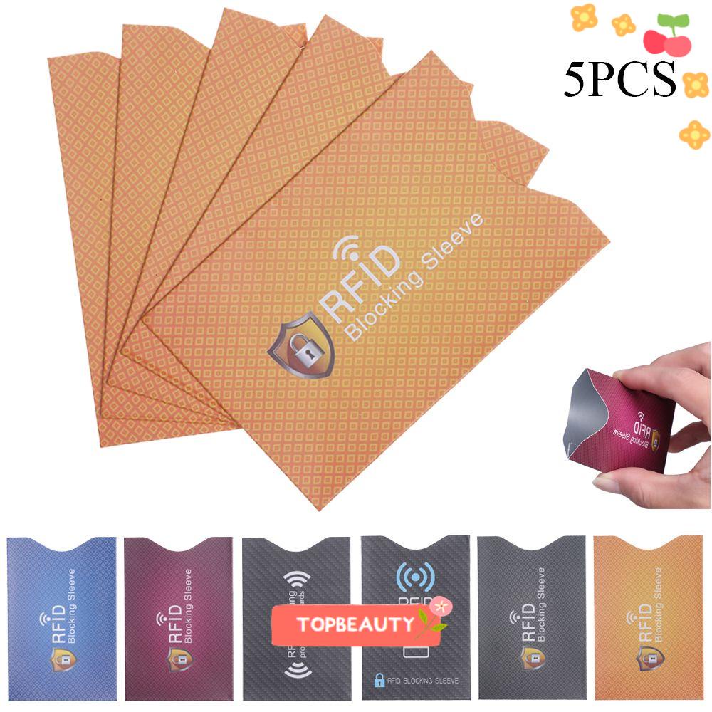 BEAUTY 5PCS Fashion RFID Blocker Safety Protect Case Cover Card Holder ...