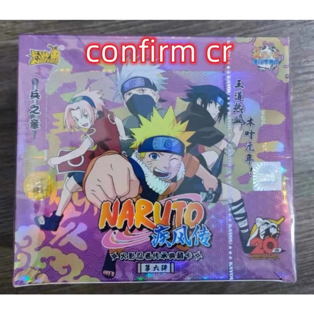 Naruto Anime Card T2W6 Confirm hit CR Box | Shopee Philippines