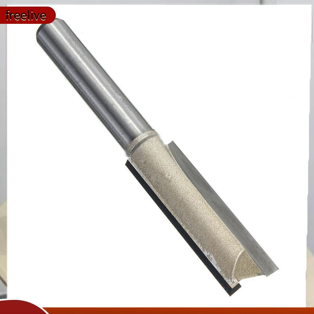 freelive| 60mm Long 1/4 x 3/8 Inch Woodworking Straight Shank Dual ...