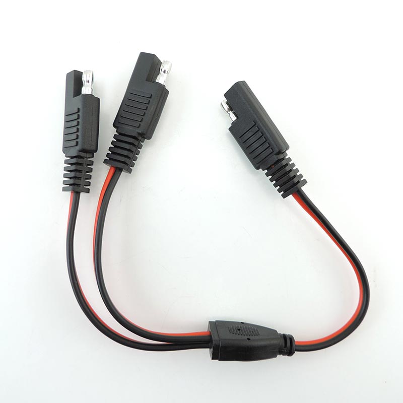 1 SAE to 2 SAE splitter cable Power Extension 2 way Cable Plug 18AWG ...