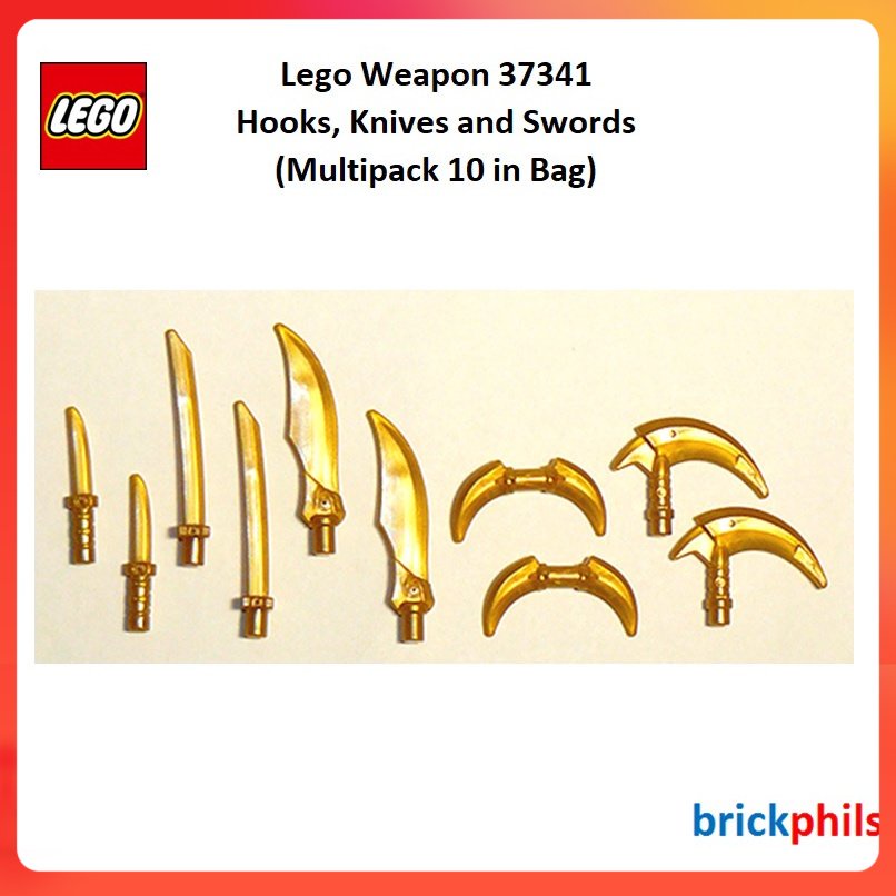 Lego Weapon 37341 Hooks, Knives and Swords (Multipack 10 in Bag ...