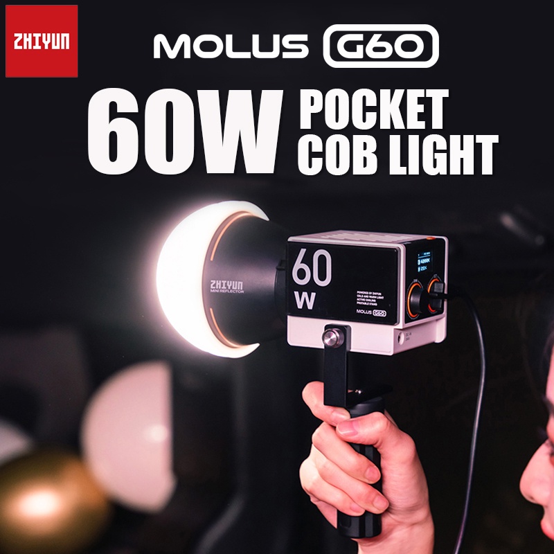 ZHIYUN MOLUS G60 COB LED Light 60W Video Light Photography Lighting for ...