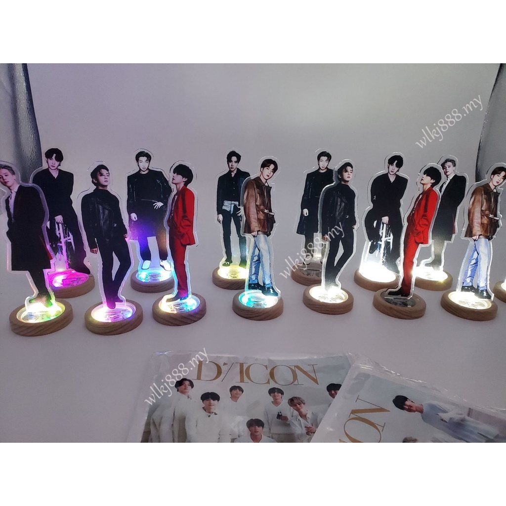 BTS Bangtan Boys Jimin Rm V Suga Jung Kook Jin J-hope Acrylic Luminous ...