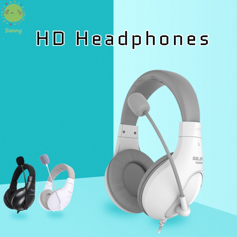 Online Class Headset Gaming HeadPhone Noise Cancelling Headset Wired ...