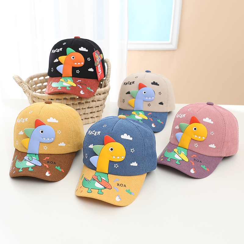Dinosaur Style Children Baseball Cap Cute Cartoon Kids Boys Girls ...
