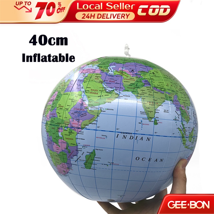 GEEBON Inflatable Globe World Earth Map Balloon Educational Toy for ...