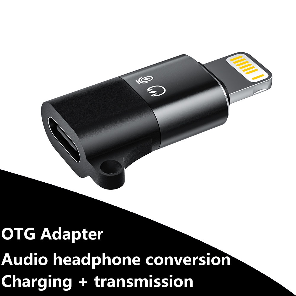 Type C to L U Disk Data Transmission OTG Converter headphones sound ...