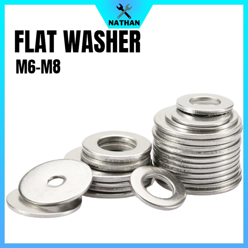 201 Stainless Steel Flat Washer | M3–M14 | Durable & Rust-Resistant ...