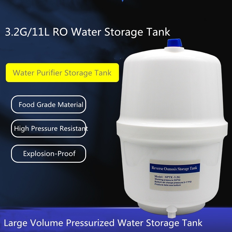 3.2G Reverse Osmosis Water Storage Tank 3.2 Gallon Pressurized Storage Tank with Hand Valve ...