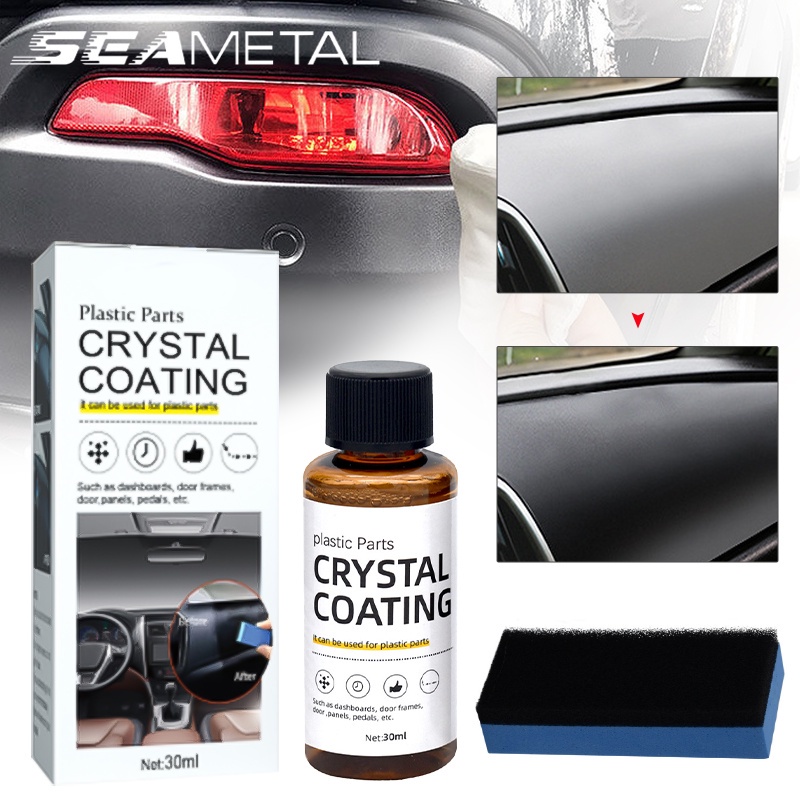 SEAMETAL 30ML Car Plastic Coating Renovation Agent Crystal Coating with ...