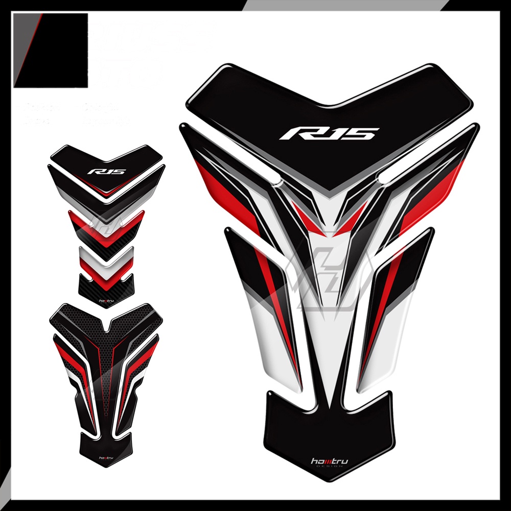 For Yamaha YZF-R15 R15 Models 3D Resin Motorcycle Tank Pad Protector ...