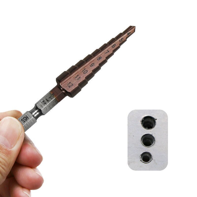 1pcs M35 Cobalt Metal Step Stepped Wood Drill Bit Multi-function ...