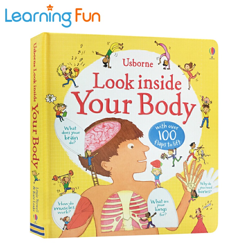 Usborne Look Inside Your Body Picture Book for Kids Baby Reading ...