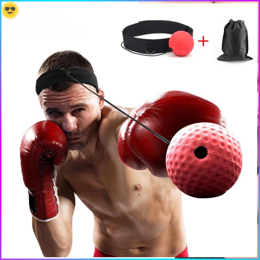 Kick Boxing Reflex Ball Head Band Fighting Speed Training Punch Ball ...