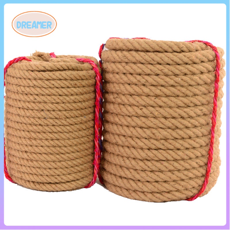 24mmx10m Jute Rope Heavy Duty Hemp Rope Swing Rope Tug of War Rope ...