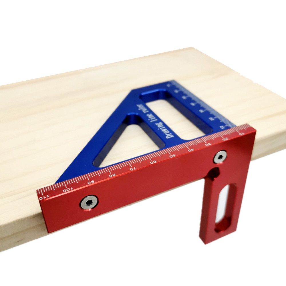 Warmair 45/90 Degree Woodworking Square Protractor Miter Triangle ...