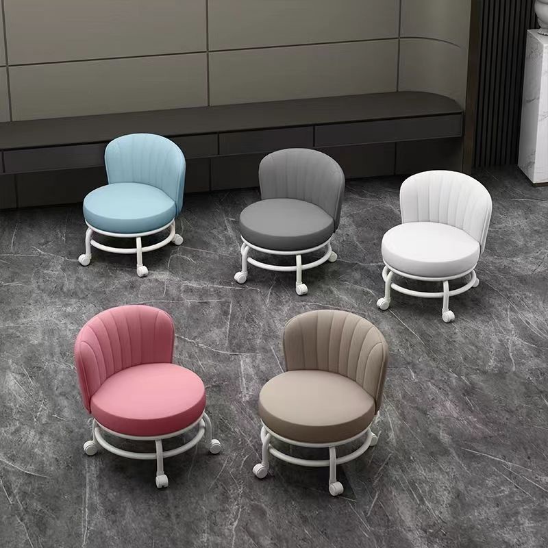 Pulley Low Stool Small Stool with Universal Wheel Household Beauty Seam ...