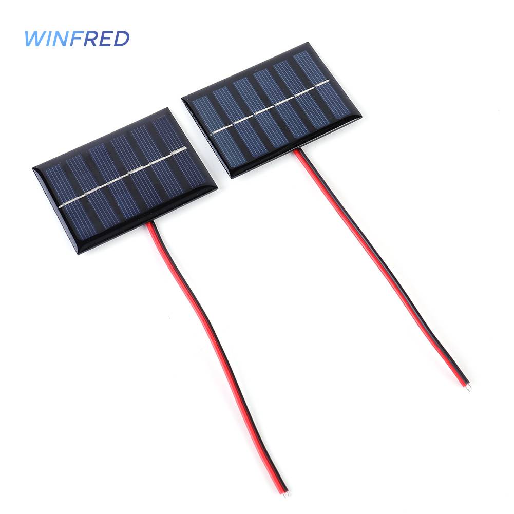 1W 3V 100MA Mini Solar Panel for 2-3V Battery Charging Polycrystalline ...