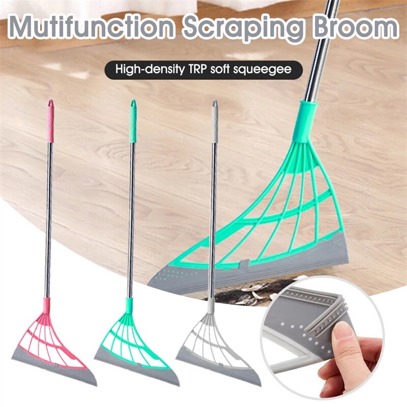 Magic Sweeper Broom Wipe Silicone Mop Rubber Bathroom Floor Wiper Water ...