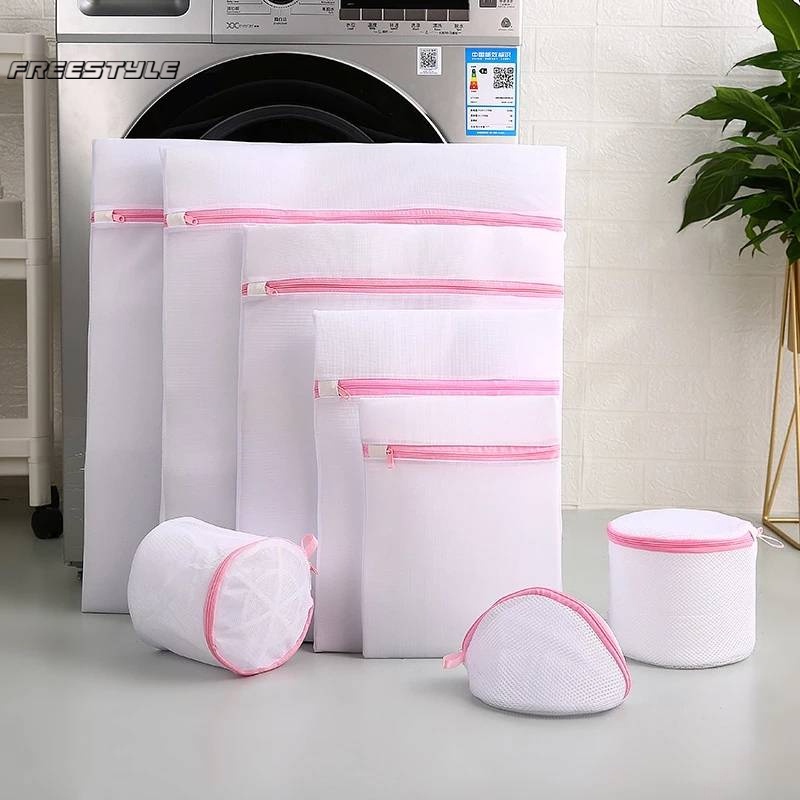 Washing Machines Durable Mesh Laundry Bags / Washing Bag With Zip ...