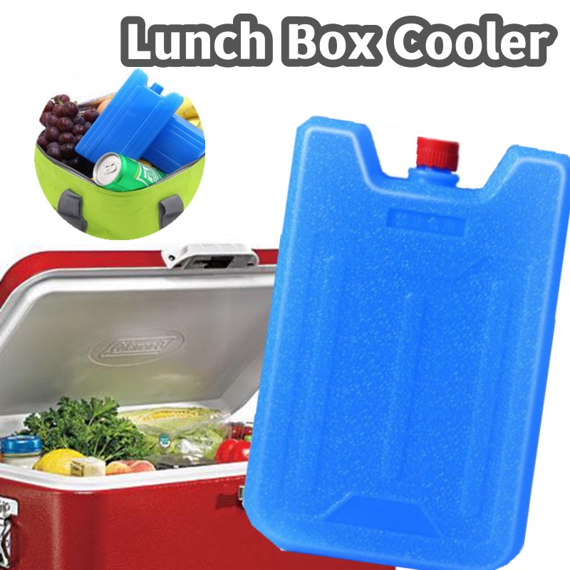 Ice Block flat ice gel Ice Bricks Reusable Lunchbox Cooler Blue gel ice ...