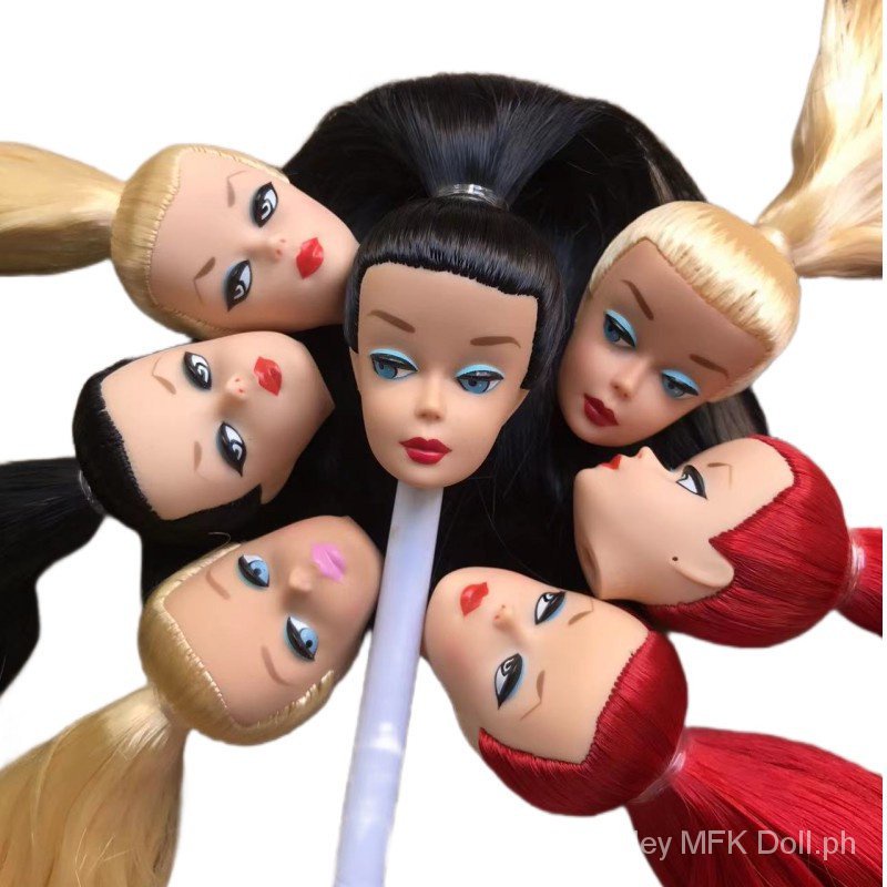 1958 classic old style ST KEN men's doll head hair transplant long hair ...