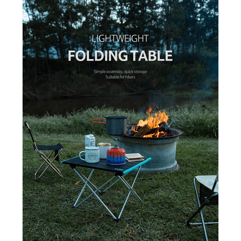 Naturehike FT08 Ultralight Folding Aluminum Camping Hiking Table ...