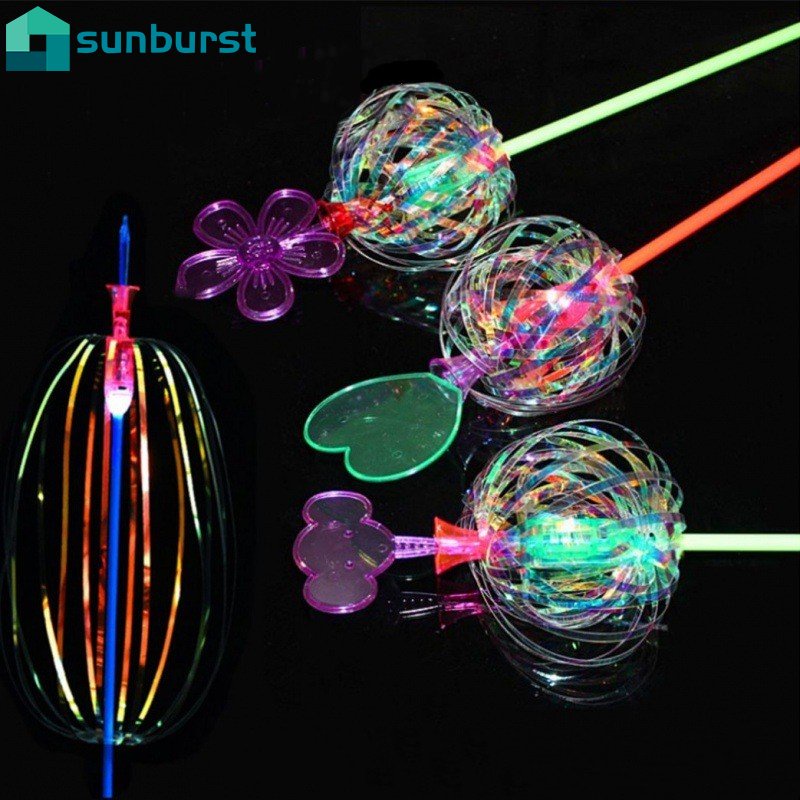 Children Variety Magic Twist Bubble Glow Stick / Color Shining Rotating ...