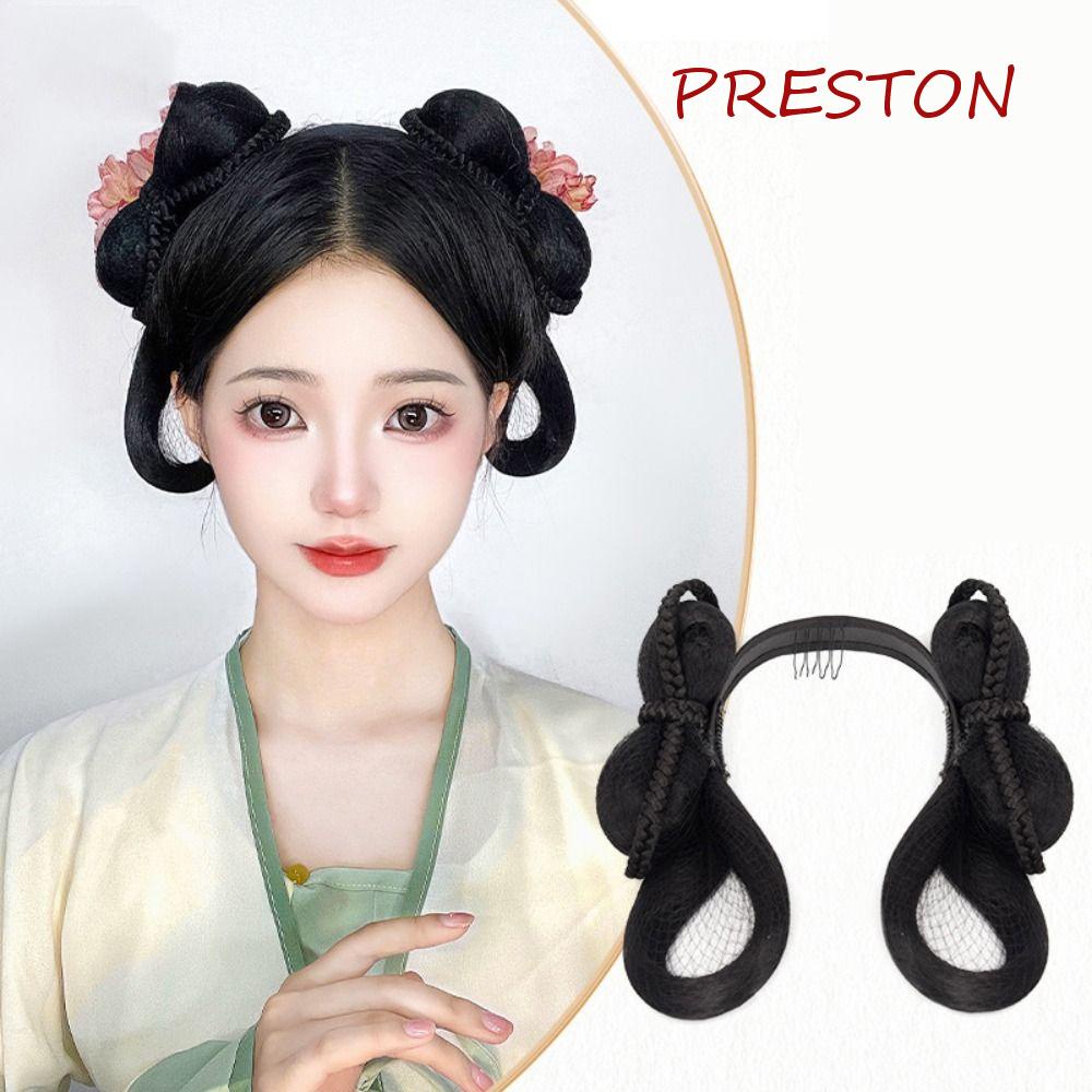 PRESTON Hanfu Wig Headband Daily Party Invisible Women Synthetic ...