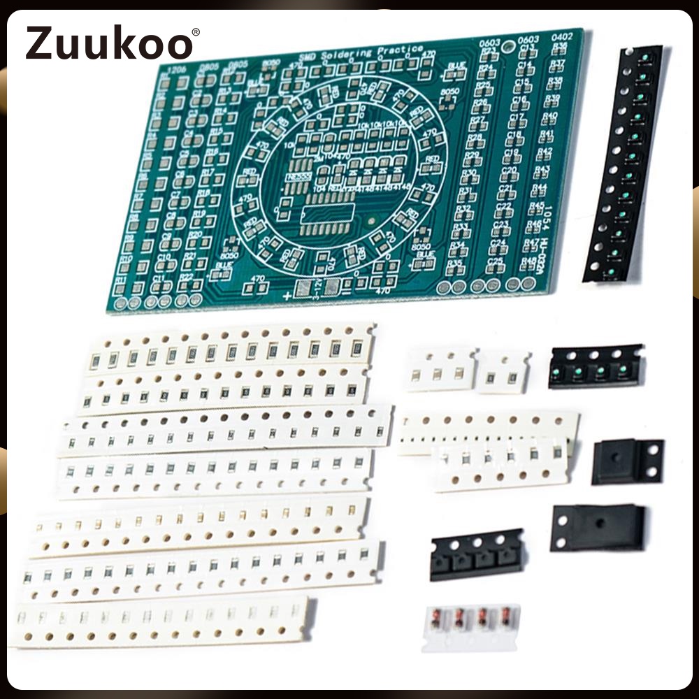 SMD Components Solder Practice Board Circuit Board Learning Electronic ...