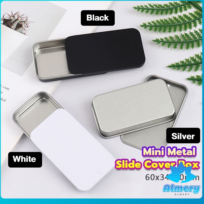 Almery Mini Metal Slide Cover Box for Pill Candy | Shopee Philippines
