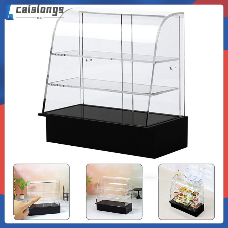 Model Accessories Mini Cake Counter Decor Display Cabinet Dessert ...