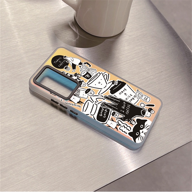 WHOSMiNG - STICKERS Colorful Laser Gradient IMD Samsung Case For ...